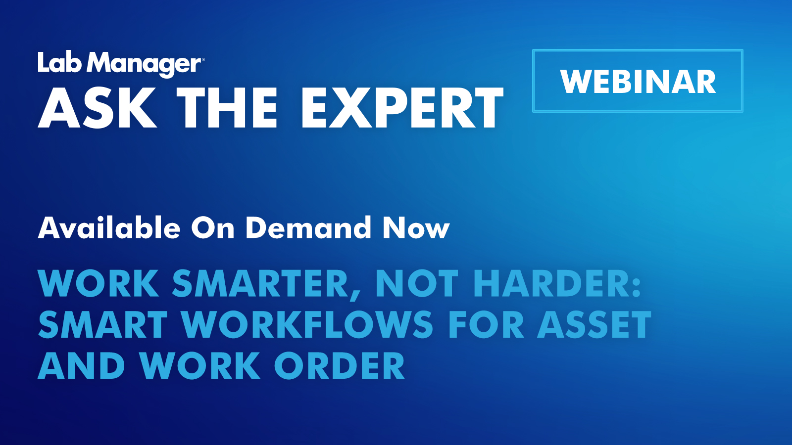 Work Smarter, Not Harder